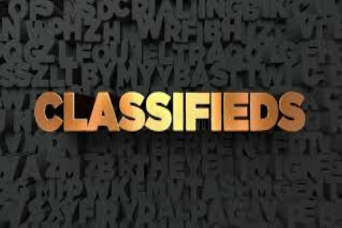 Job Opportunities, Business Services, Items for Sale, Public / Legal ...