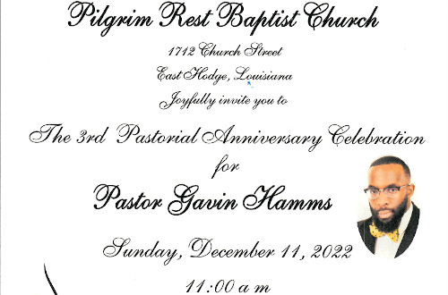 Pilgrim Rest Baptist Church to honor Pastor Gavin Hamms | Jackson ...