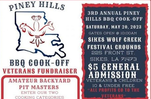 Piney Hills BBQ Cook Off Veteran Fundraiser set for Saturday, May 20th ...