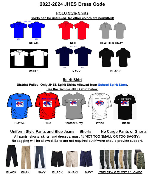 J-H Elementary announces Dress Code for 2023-24 school year | Jackson ...