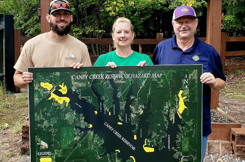 Watershed Commission Donates two Hazard Maps to Jimmie Davis State Park ...
