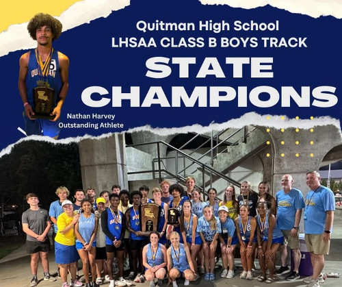 Harvey leads Quitman High School to LHSAA Class B Boys Track and Field ...