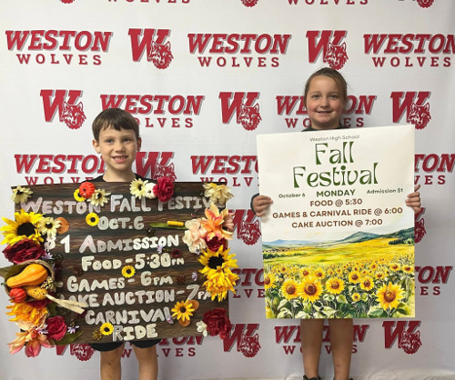 Weston High School announces winners of Fall Fest poster contest ...