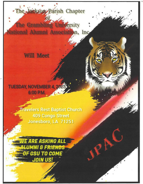 Jackson Parish Chapter of GSU Alumni Association to meet on Tuesday ...