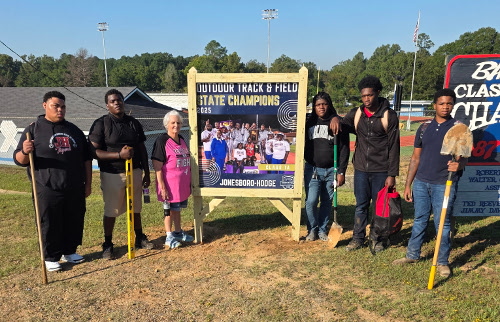 JHHS Girls Class A Track State Championship Sign Unvieled | Jackson ...